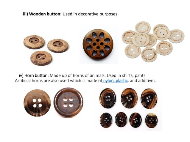 Garments button | PPT