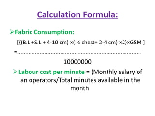 Garments costing | PPTX