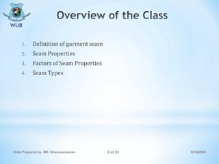 Garment seam and it's classes | PDF | Women\'s Outerwear | Women\'s ...