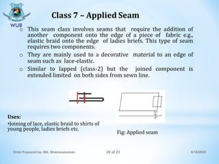 Garment seam and it's classes | PDF