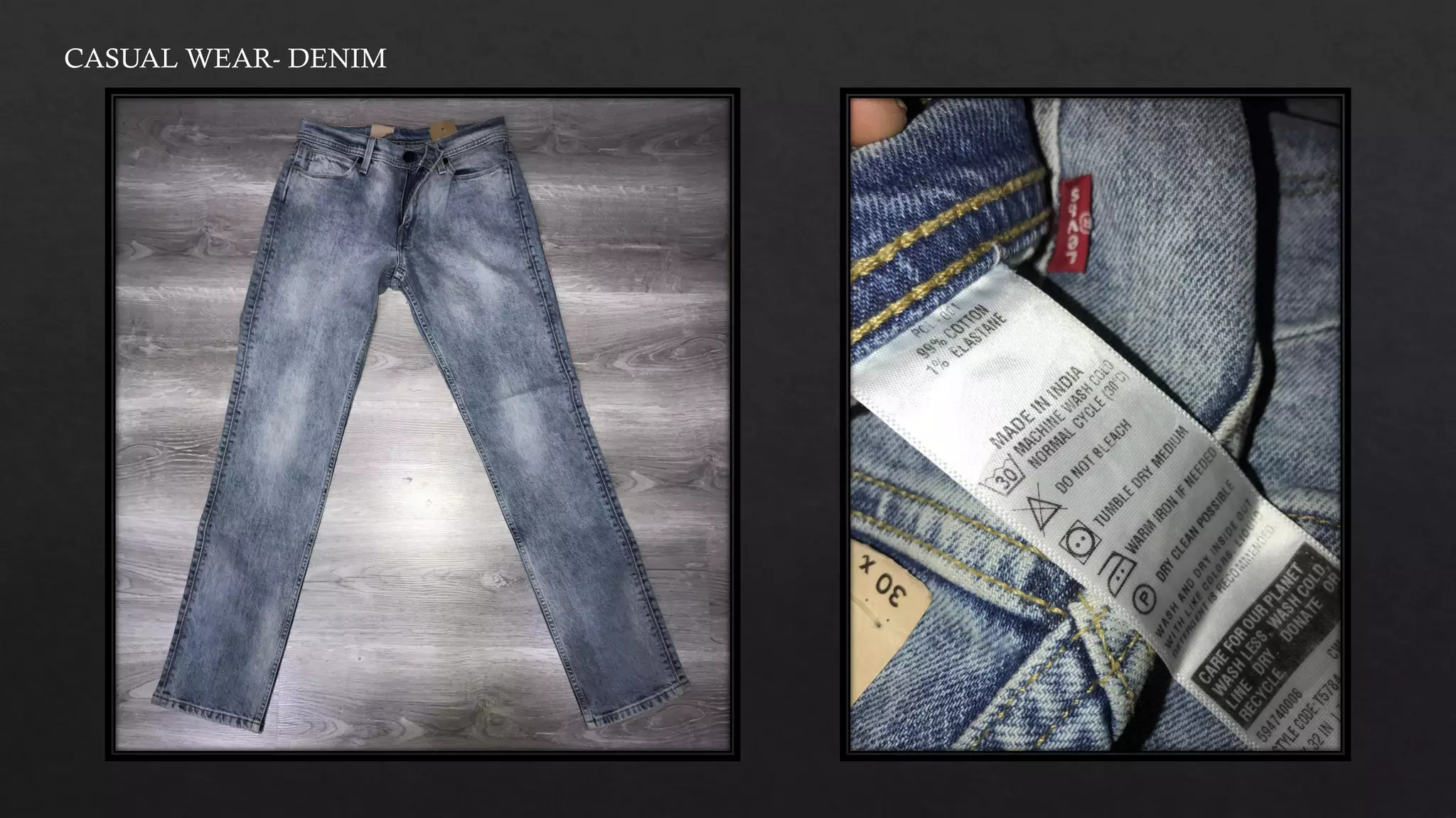 LABEL composition of garments- sports wear|casual wear| inner wear ...