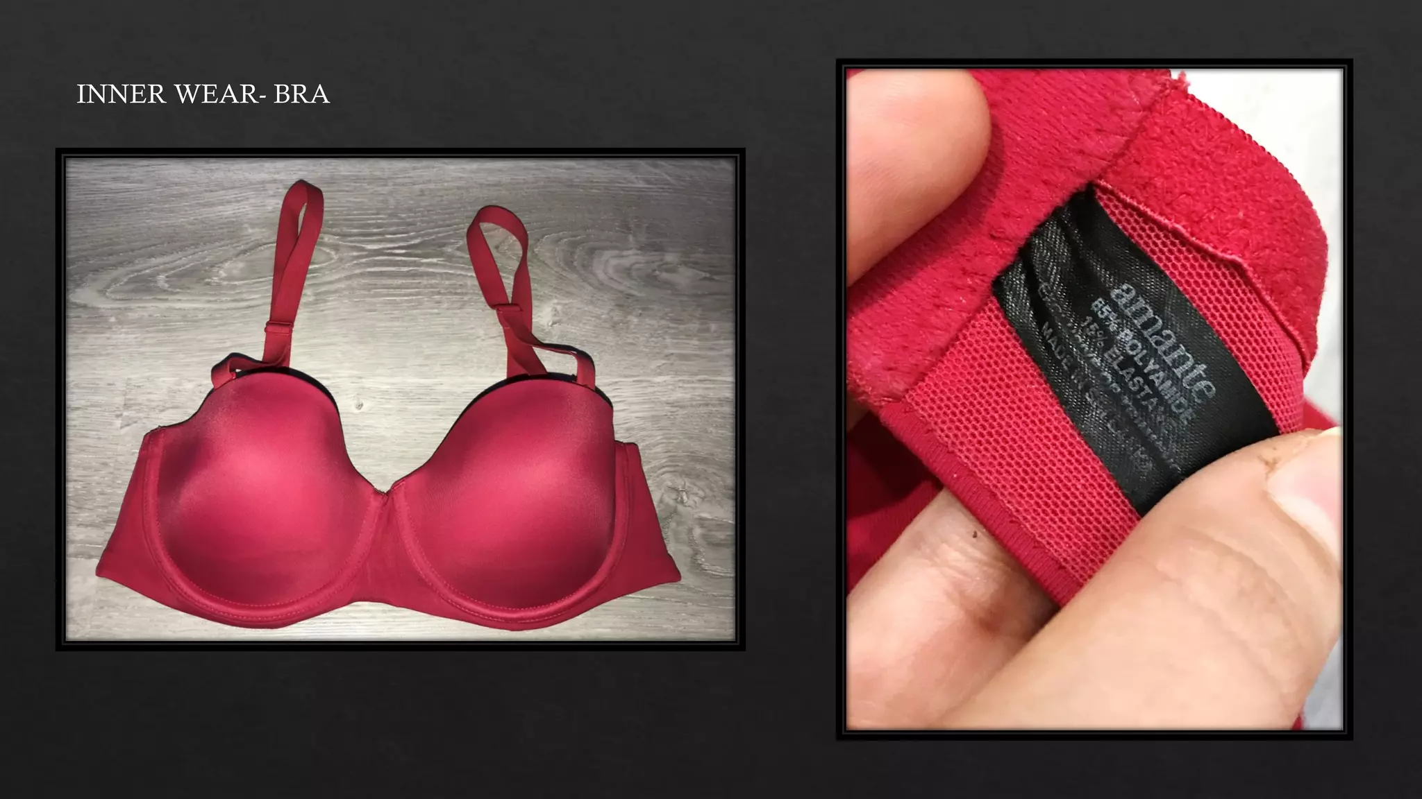 LABEL composition of garments- sports wear|casual wear| inner wear ...