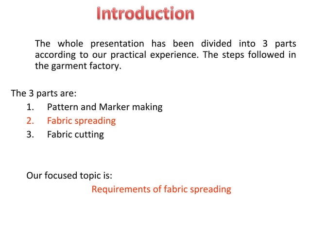 Garments manufacturing process | PPT