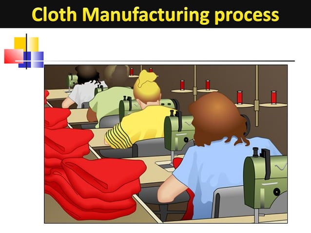 Cloth Manufacturing process | PPT | Needlework | Arts and Crafts