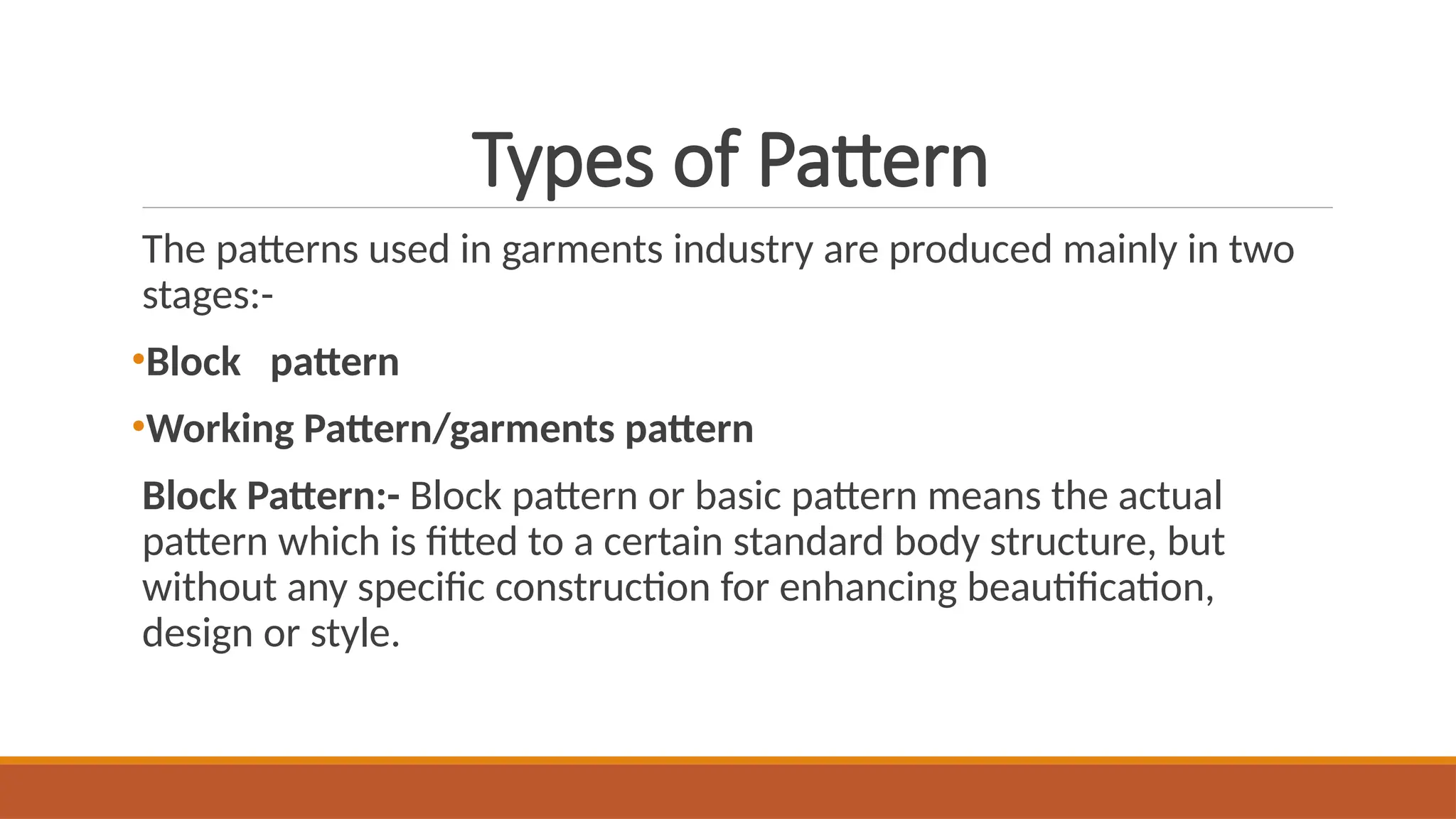 Garments Pattern.pptx(Pattern making in garments) | PPTX