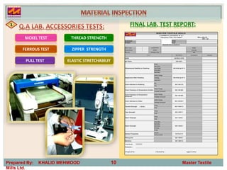 Garments production process & quality assurance | PPTX