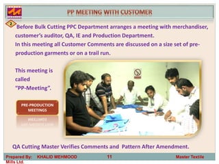 Garments production process & quality assurance | PPTX