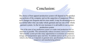 Garments production system | PPTX