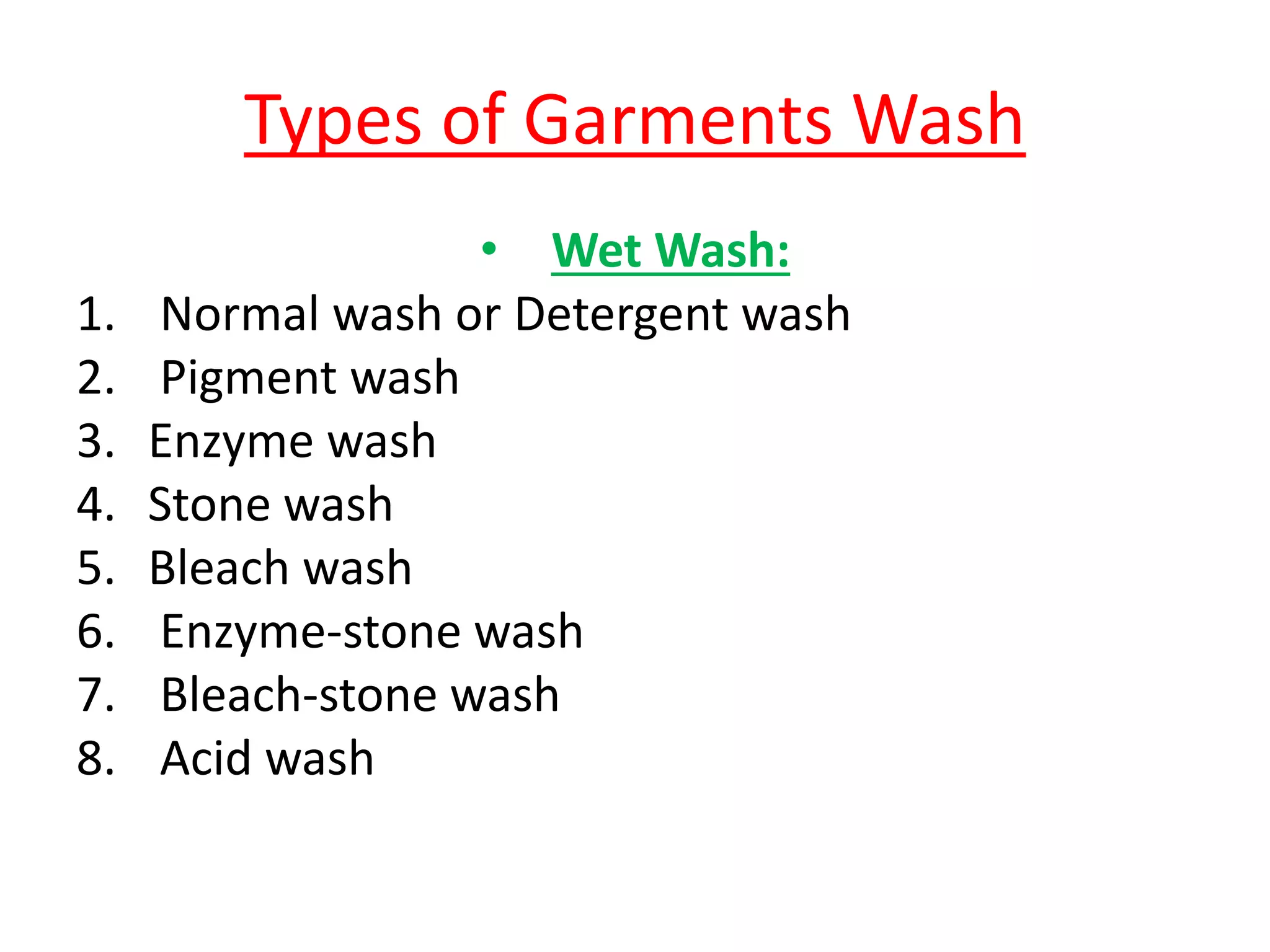 Garments washing | PPTX
