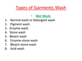 Garments washing | PPTX