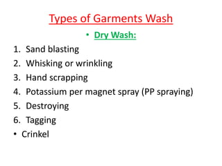 Garments washing | PPTX