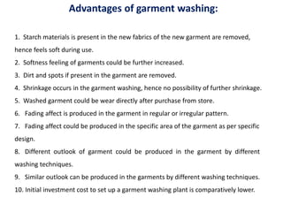Garments washing plant | PPTX