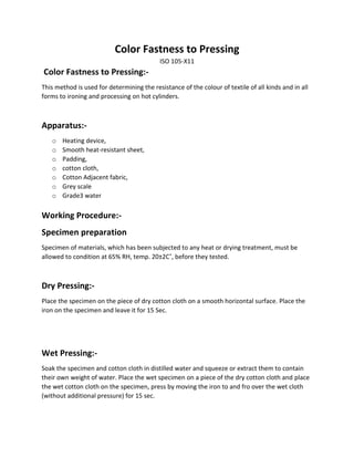 Garment testing book | PDF