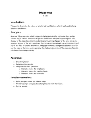 Garment testing book | PDF