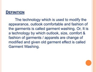 Garment wash | PPT