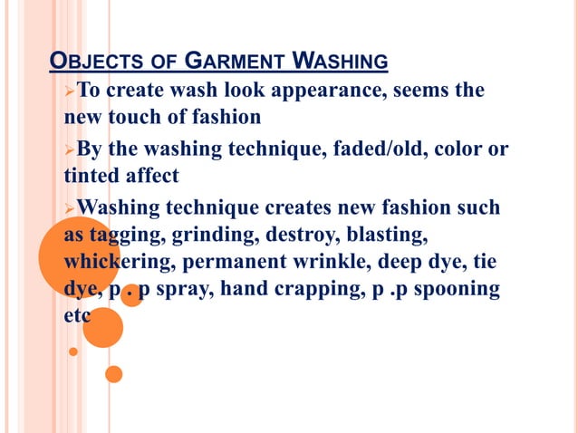 Garment wash | PPT | Free download