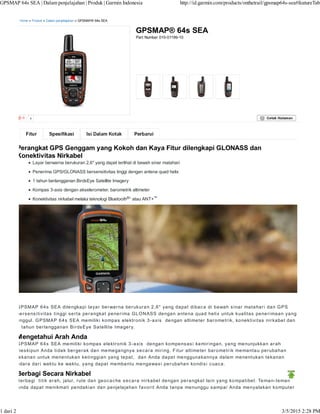 Garmin GpsMap 64s,Ukur Luas Area,Pemetaan,Koordinat | PDF