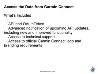 Garmin api integration | PPT