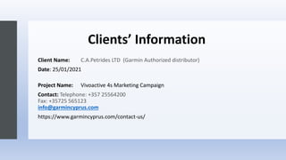 Garmin campaign | PPTX