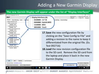 Adding a New Garmin Display | PPT