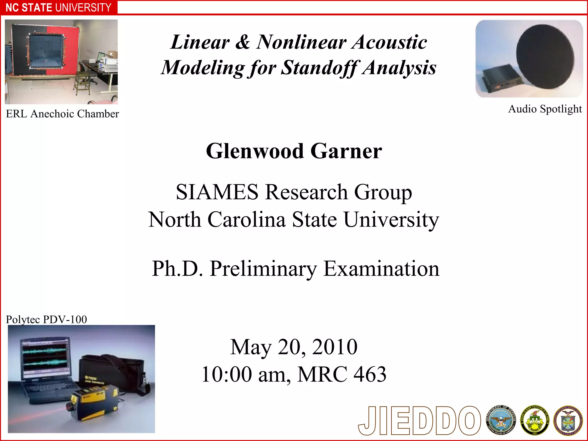 Preliminary Exam Presentation | PPT