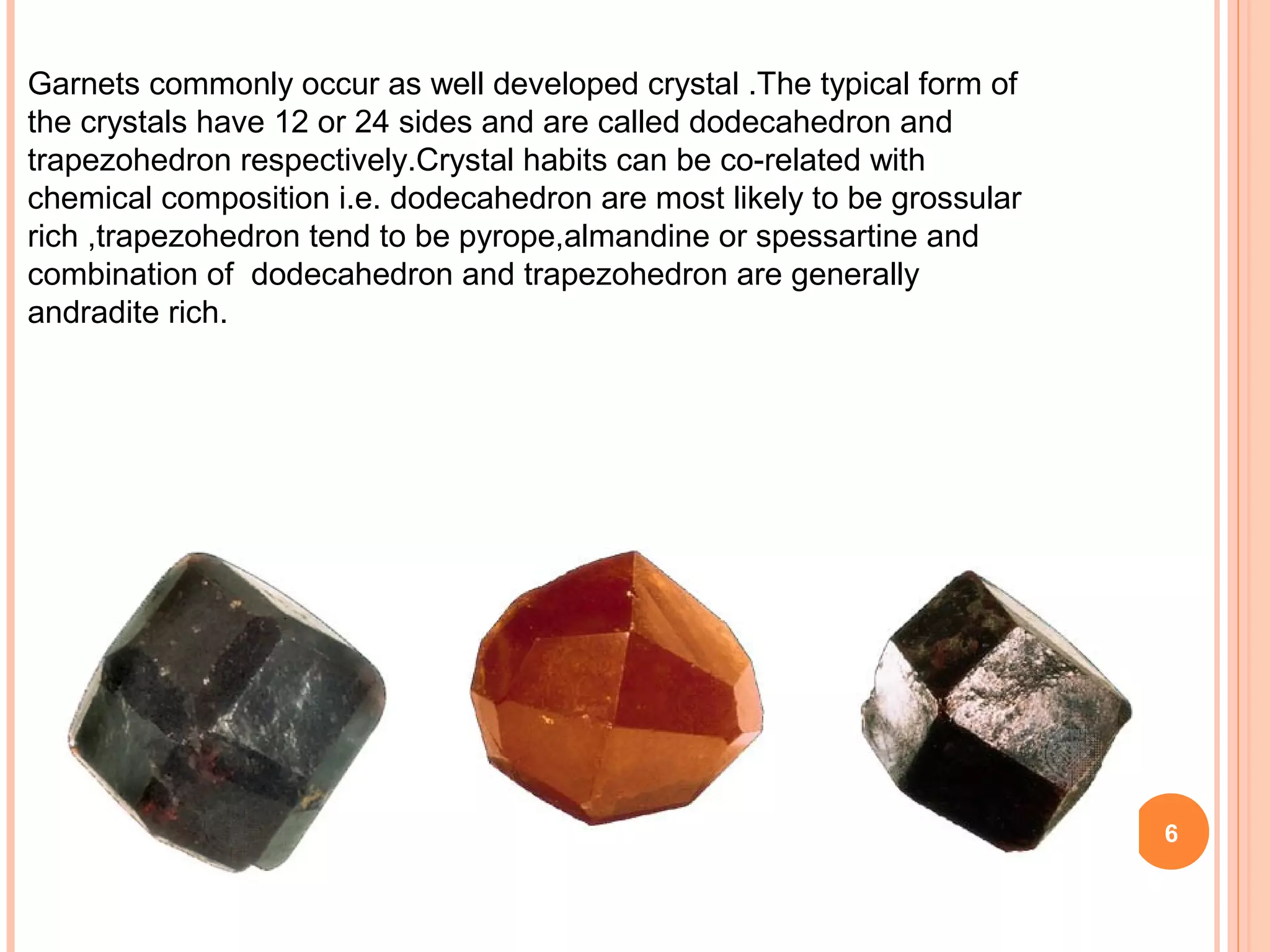 Garnet GROUP OF MINERAL | PPT