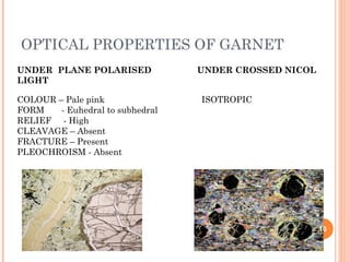 Garnet GROUP OF MINERAL | PPT | Commodities | Economy