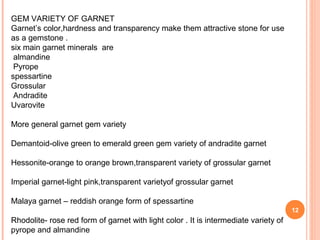 Garnet GROUP OF MINERAL | PPT