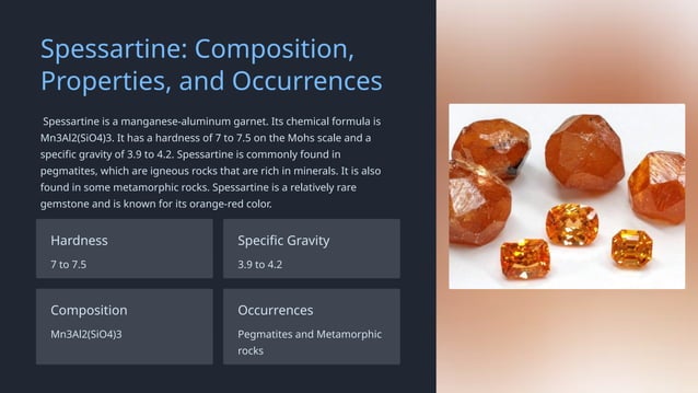 Introduction to GARNET GROUP in mineralogy .pptx