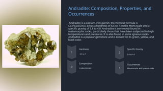 Introduction to GARNET GROUP in mineralogy .pptx