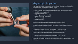 Introduction to GARNET GROUP in mineralogy .pptx