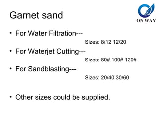 Garnet sand | PPT