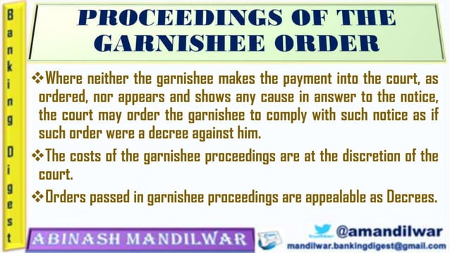 GARNISHEE ORDER & ATTACHMENT ORDER.pdf | Credit Cards | Personal Debt