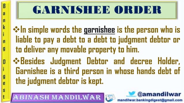 GARNISHEE ORDER & ATTACHMENT ORDER.pdf | Credit Cards | Personal Debt