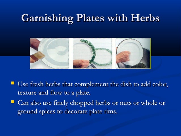 Garnishes ppt 1 | PPT | Gardening | Home & Garden
