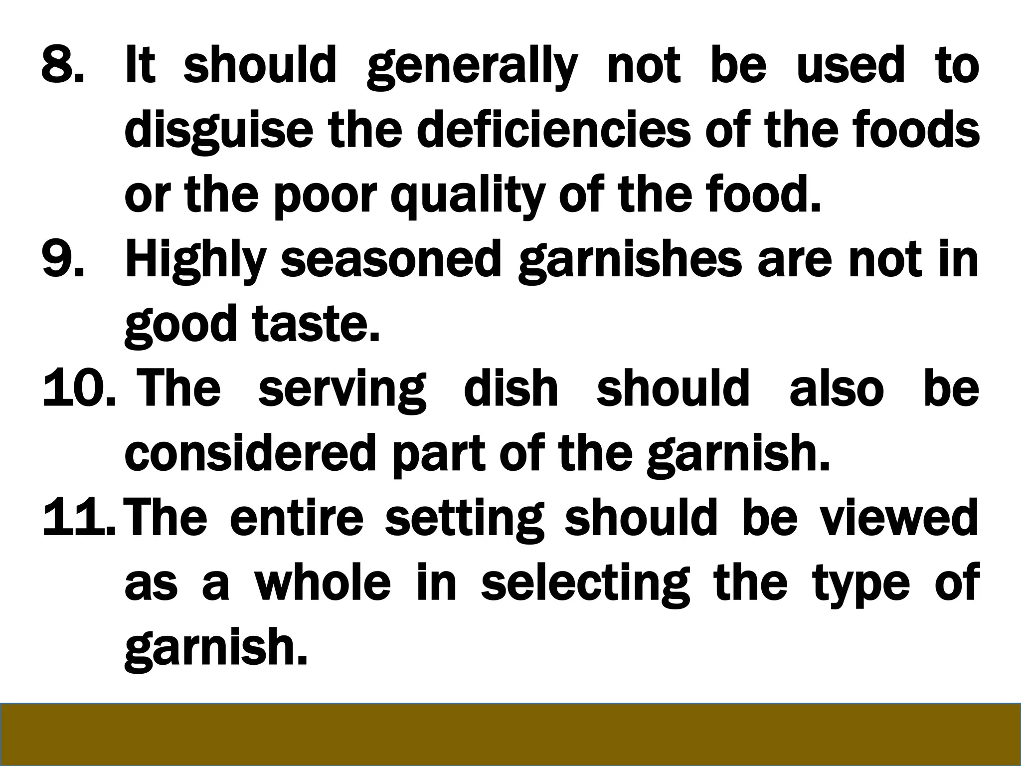 Garnishes/Garnishing | PPTX