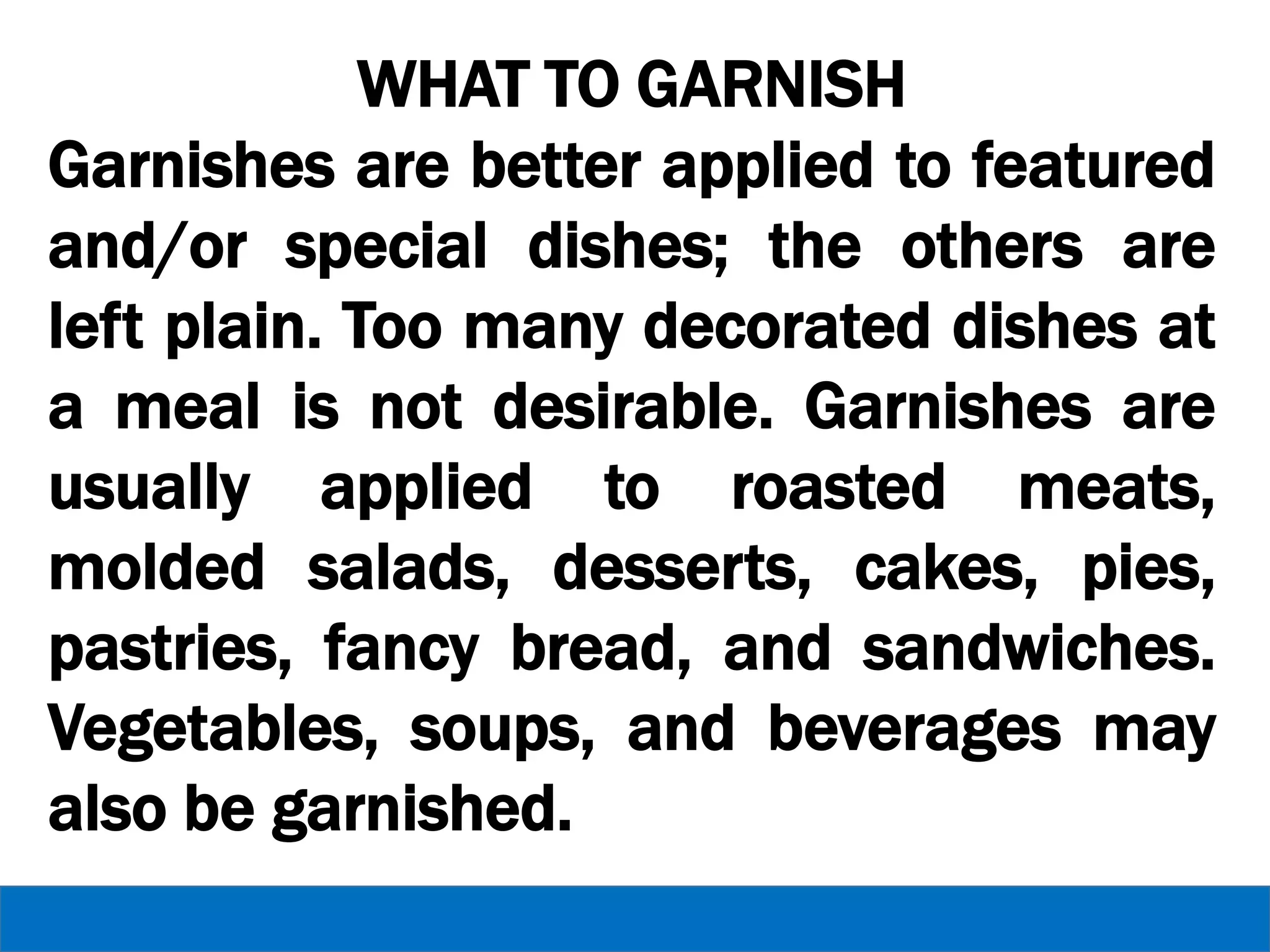 Garnishes/Garnishing | PPTX