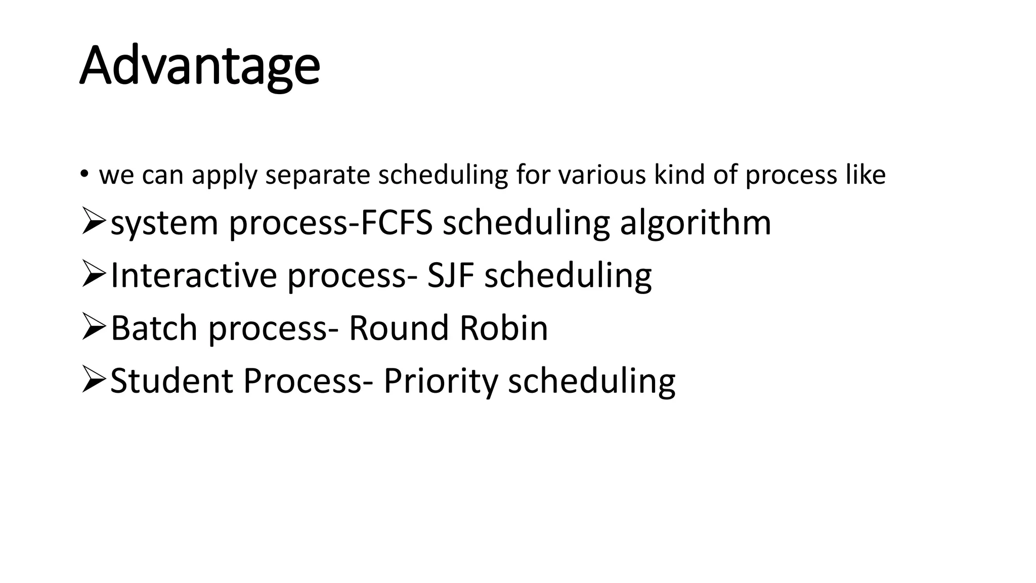 MULTILEVEL QUEUE SCHEDULING | PPTX