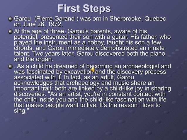 Garou | PPTX