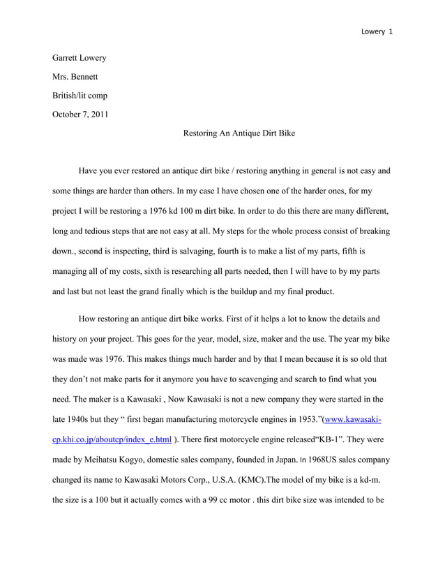 Garrett senior essay | PDF