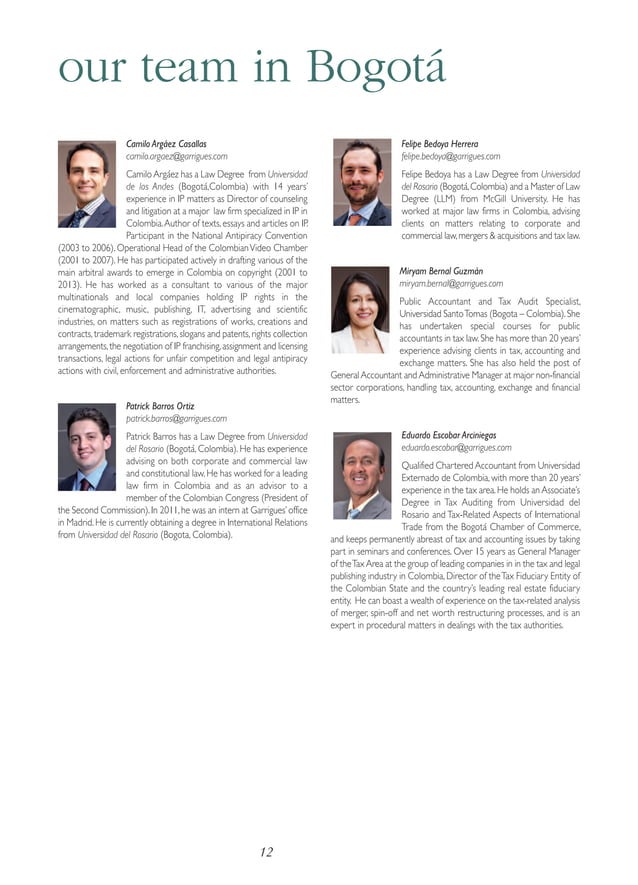 Garrigues offices in Colombia (abril 2014) | PDF | South America Travel ...