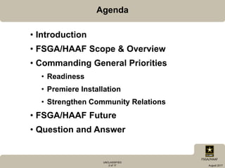 Ft. Stewart/HAAF Garrison Commander Rotary Presentation | PPT