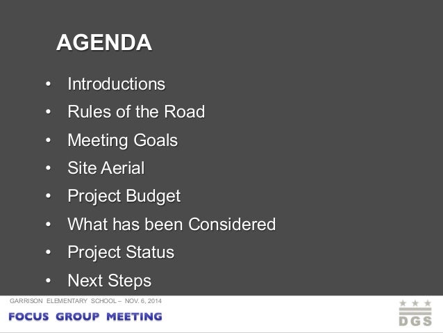 Garrison Project Update To Focus Group Presentation Novemeber 6 201 garrison-project-update-to-focus-group-presentation-novemeber-6-201