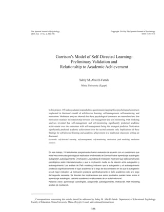 Garrison self directed | PDF