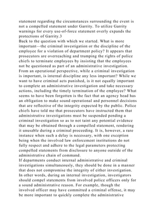 Garrity Warnings To Give or Not to Give, That Is the Question By .docx