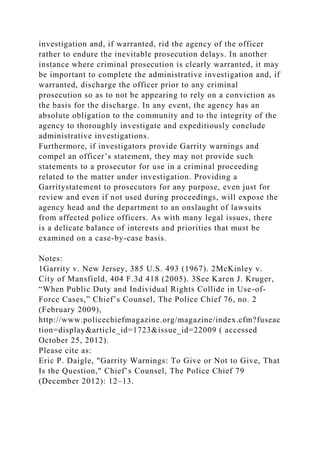 Garrity Warnings To Give or Not to Give, That Is the Question By .docx