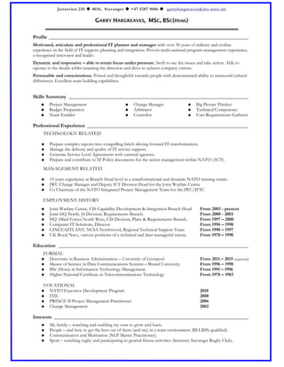Garry Hargreaves Cv | PDF
