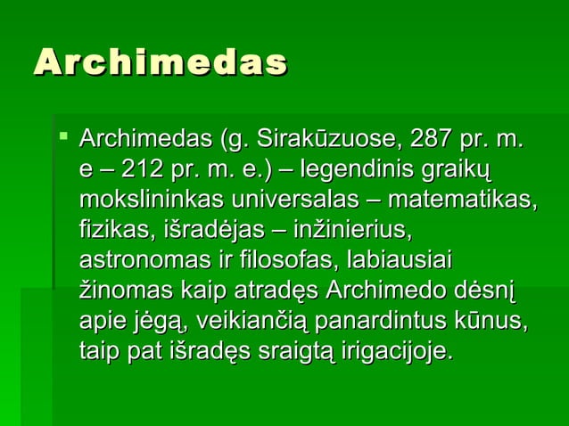 Garsiausi pasaulio matematikai | PPT