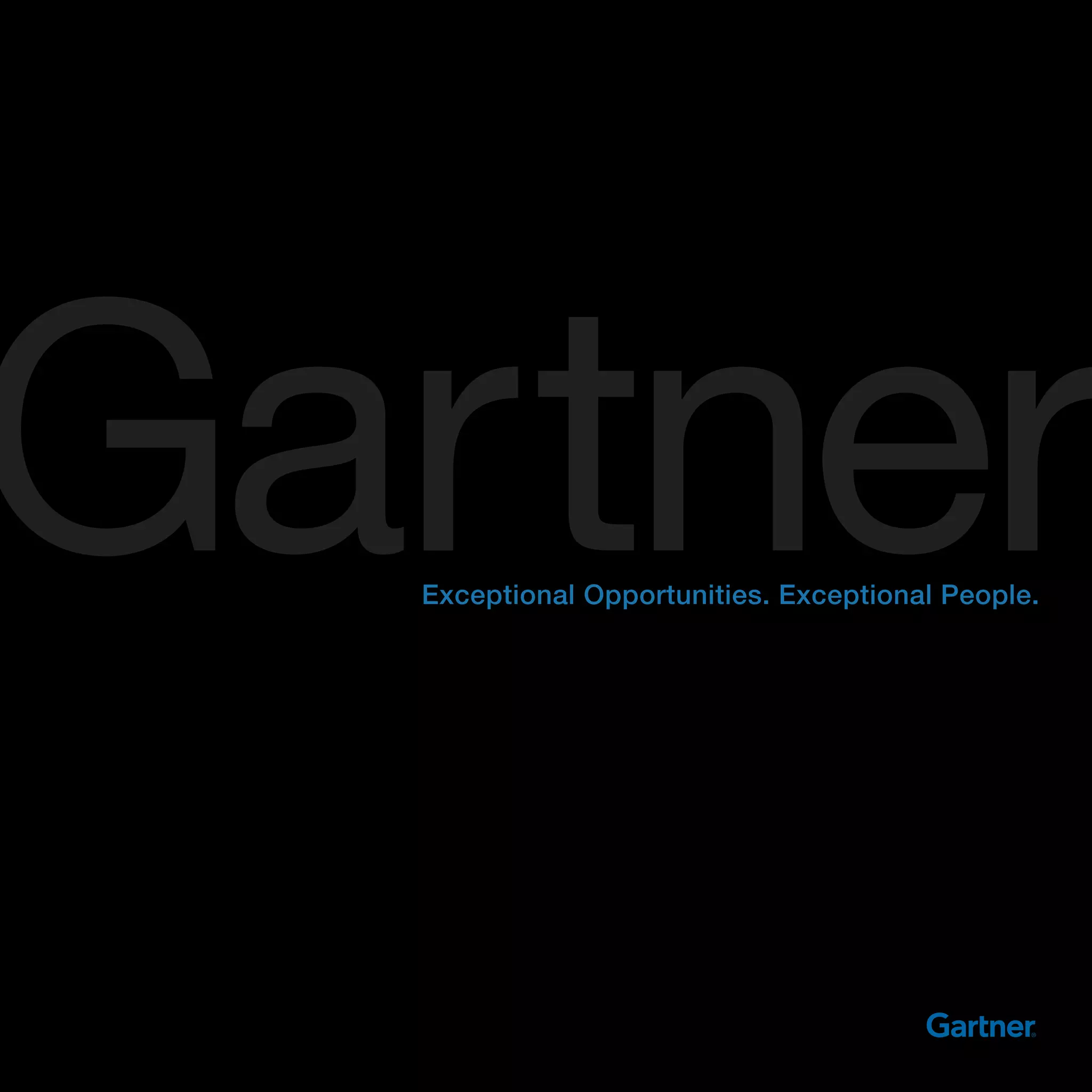 Gartner - Sales opportunities for Exceptional People | PDF