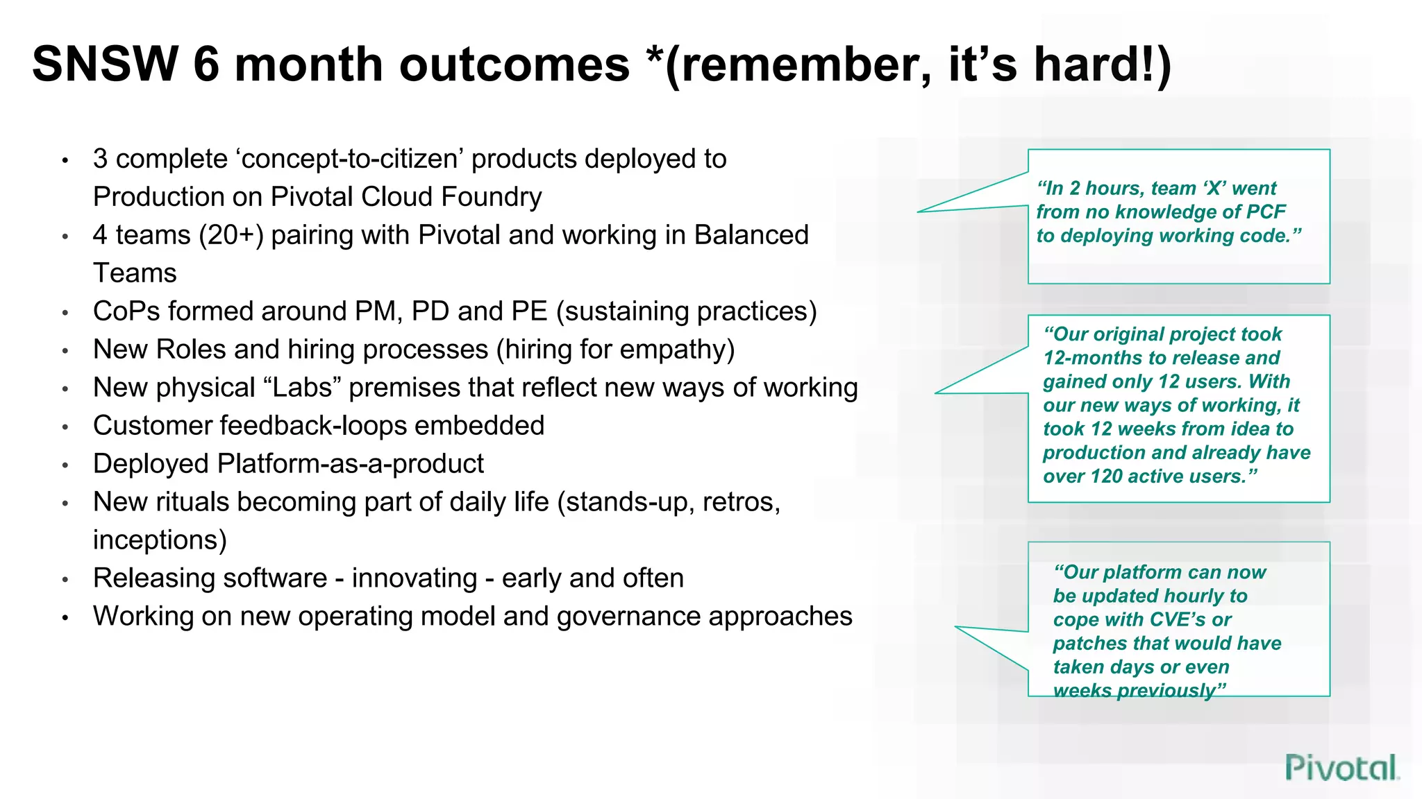 Gartner ADDI 2018: Pivotal & Service NSW | PPTX